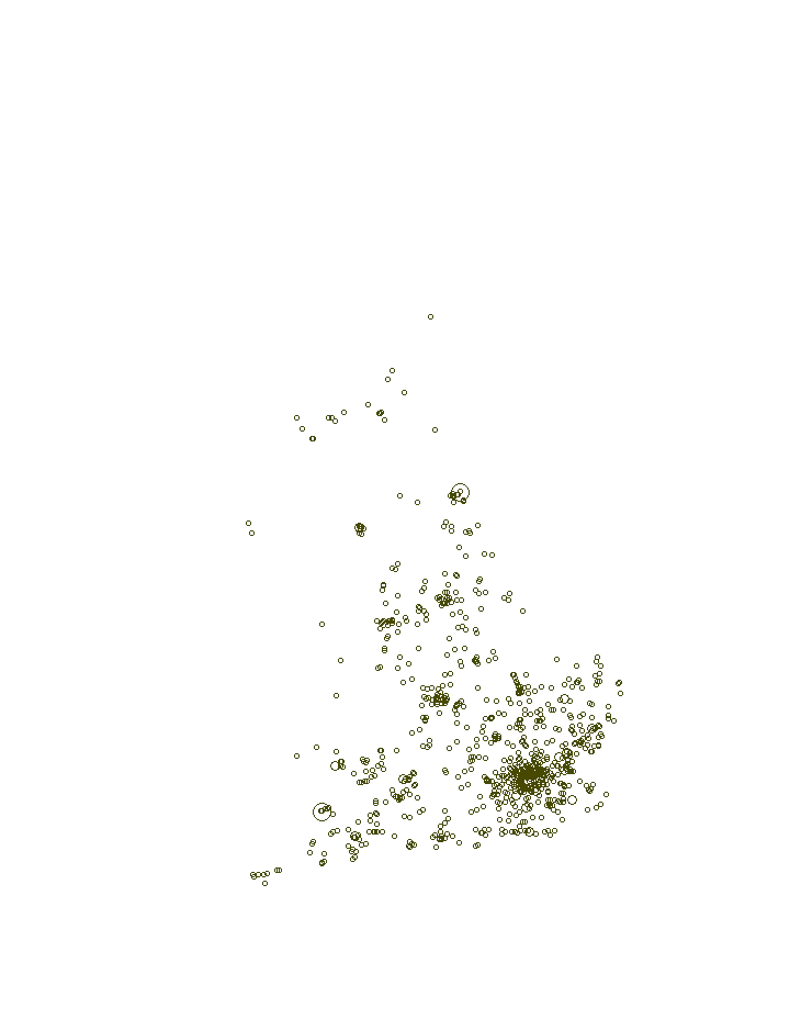 Map of the Distribution of the Surname Branch in United Kingdom and in ...